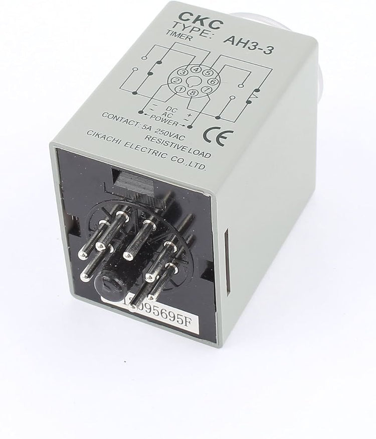 CKC Timer AH3-3 / 220VAC / 5A 250VAC / 8-Pin / 50/60Hz / Relay / 0.0s ...